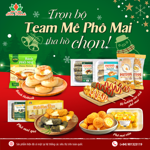 TRỌN BỘ TEAM MÊ PHÔ MAI THA HỒ CHỌN - Hoa Doanh Foods